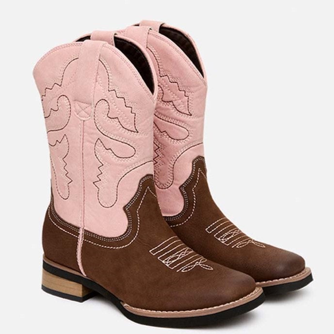 Baxter Western Youth Pink | BUCKIN' BOOTS