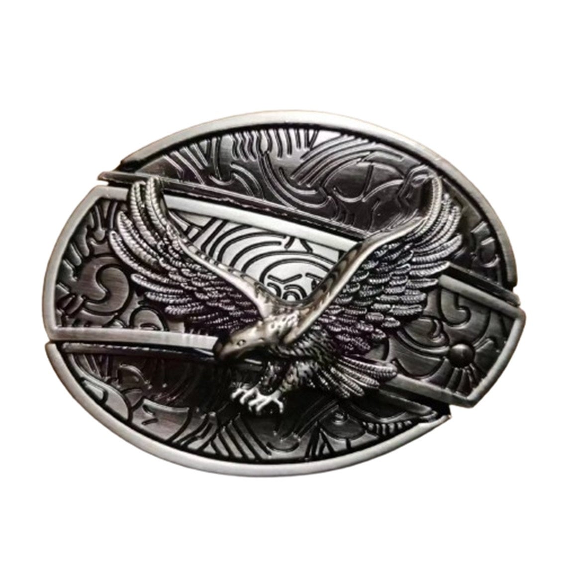 Eagle Buckle with Pocket Knife | BUCKIN' BOOTS