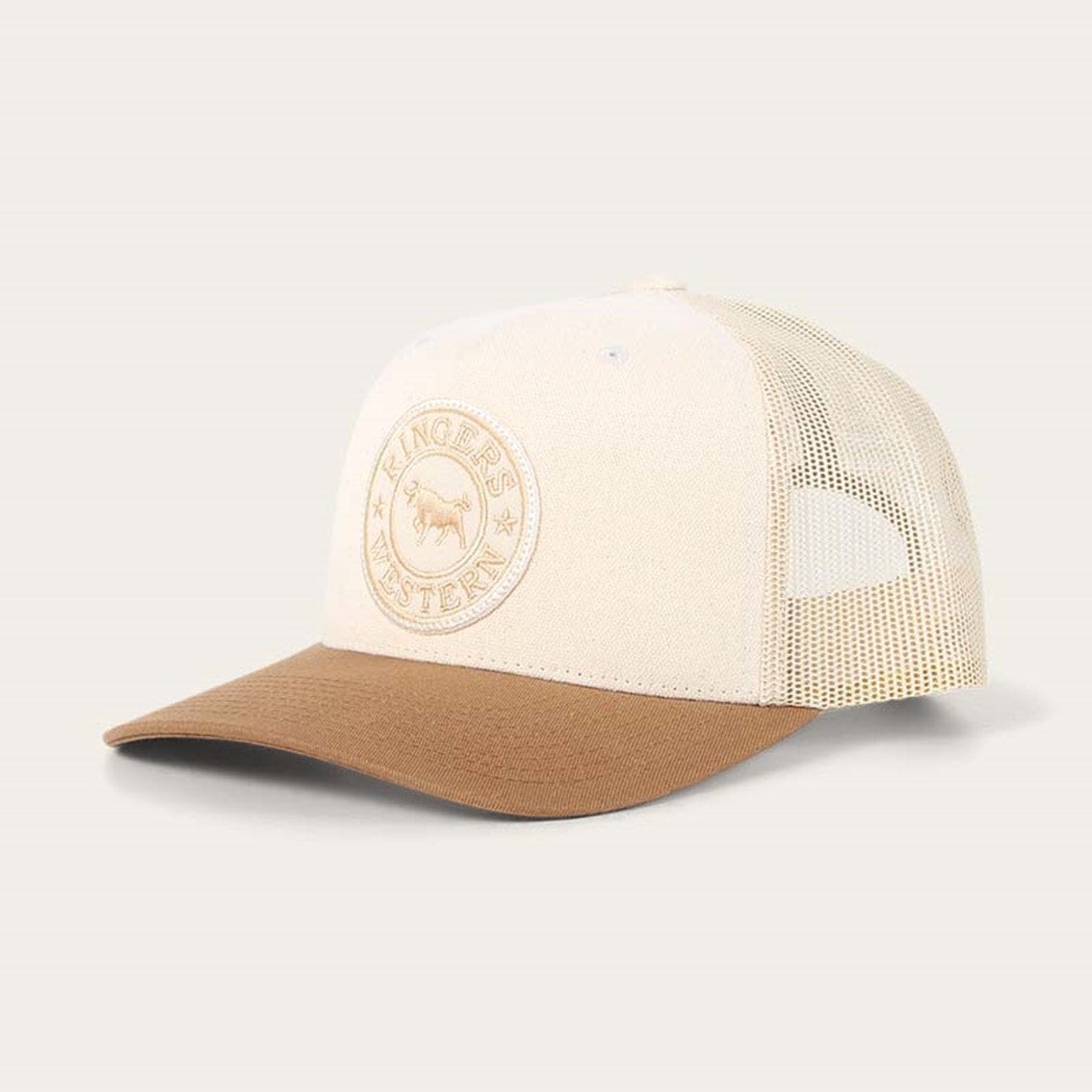 Ringers Signature Bull Trucker - Beige /Clay | BUCKIN' BOOTS